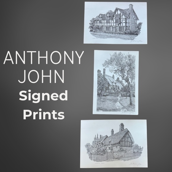 Anthony John | Art | Set Of 3 Signed Prints From Anthony John In Black And White English Gardens ...